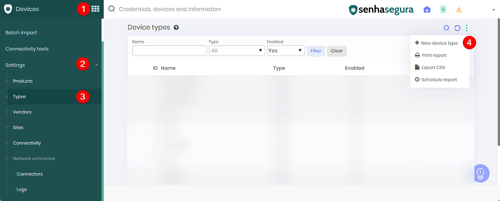 How To Create Device Types Pam Core Segura Community