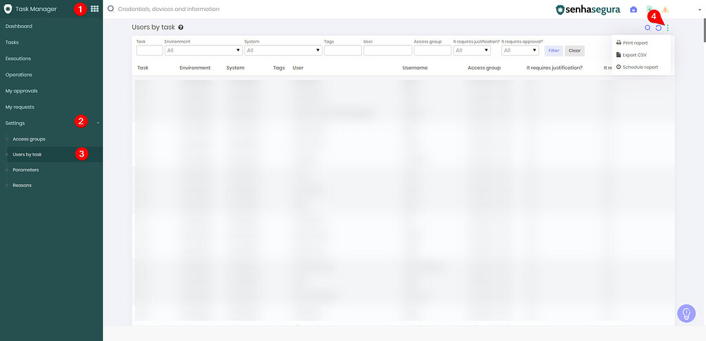 How to access the Task Manager users by task report - Task Manager ...