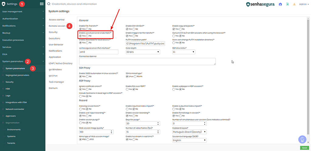RDP proxy - personal credentials - PAM Core - Segura Community