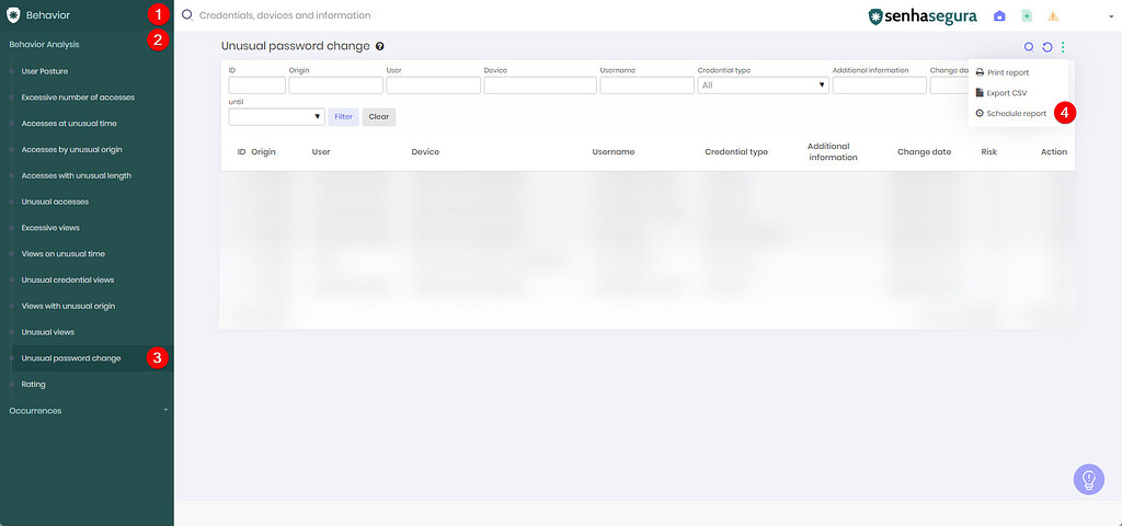 How to create unusual password change schedule report - PAM Core ...